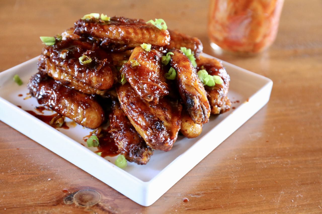 Baked Korean Gochujang Chicken Wings Recipe