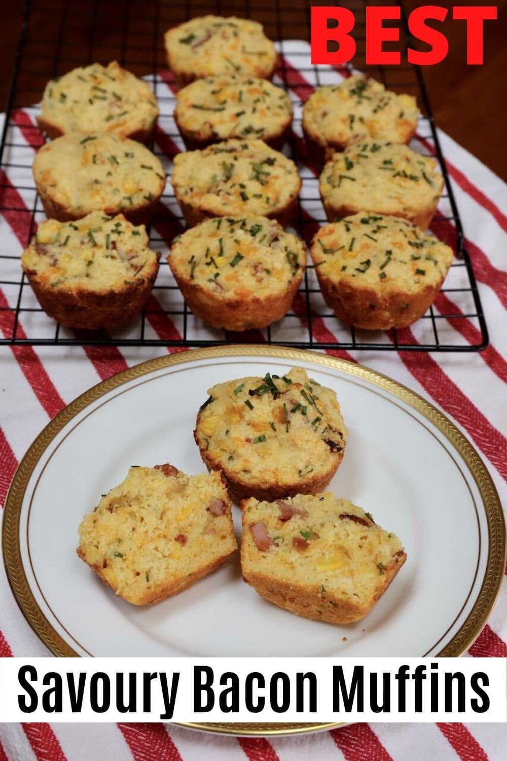 Savoury Cheese Bacon Muffins Recipe | dobbernationLOVES