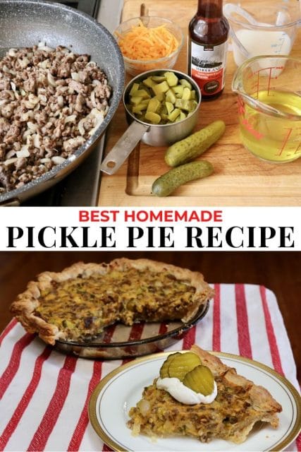 Homemade Cheeseburger Pickle Pie Recipe | dobbernationLOVES