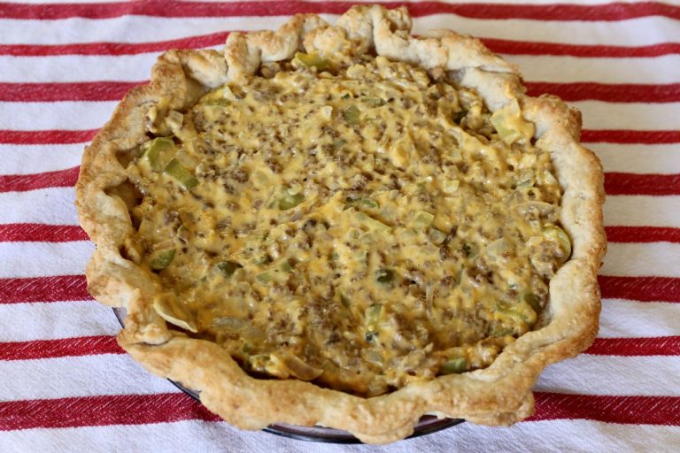 Homemade Cheeseburger Pickle Pie Recipe | dobbernationLOVES