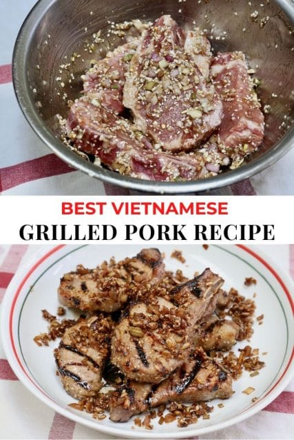 Best Vietnamese Grilled Pork "Bun Thit Nuong" Recipe
