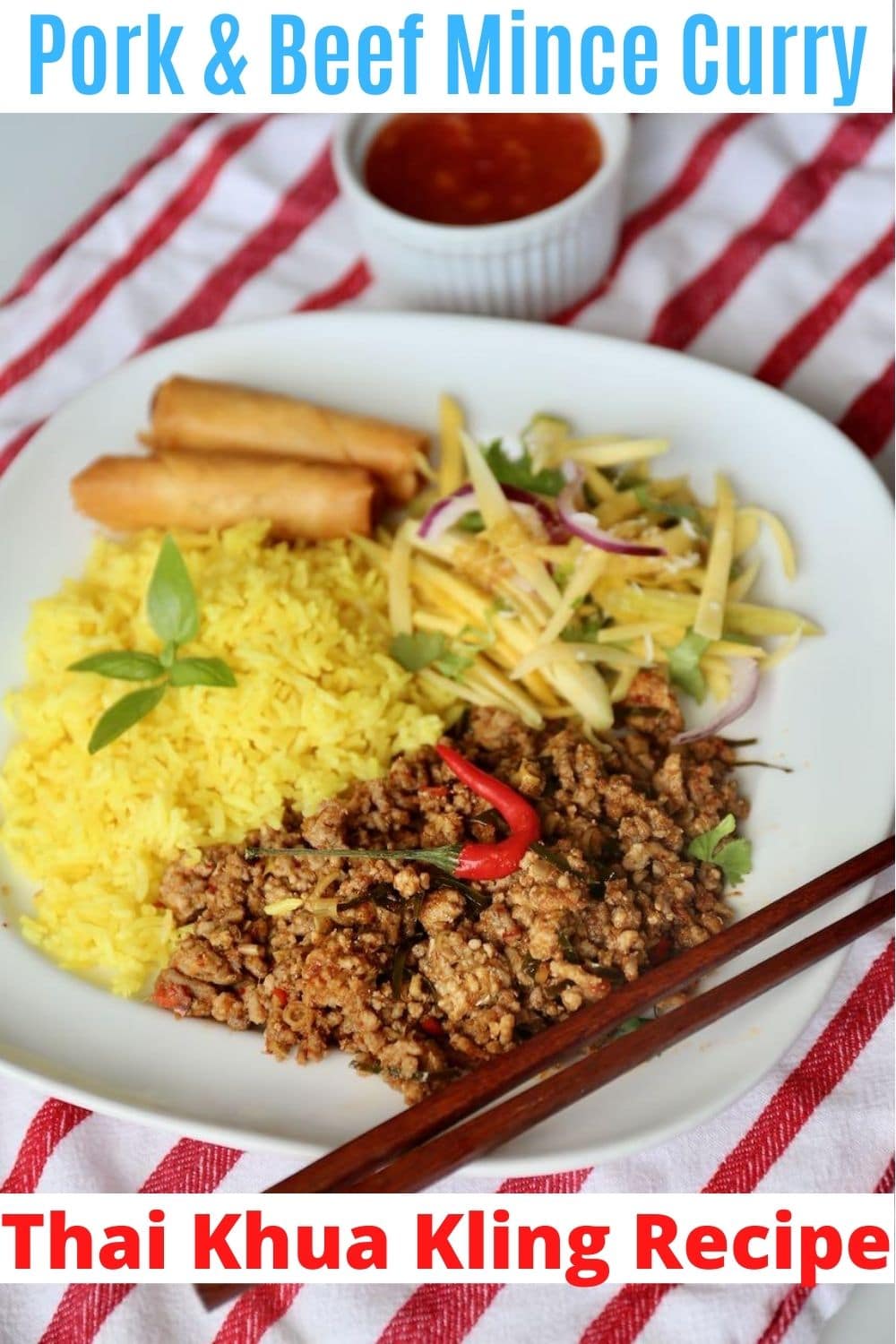 Thai Pork & Beef Mince Curry Khua Kling Recipe | dobbernationLOVES