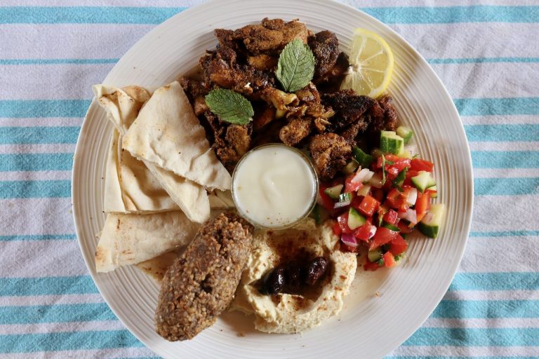 How To Make A Healthy Chicken Shawarma Plate | dobbernationLOVES