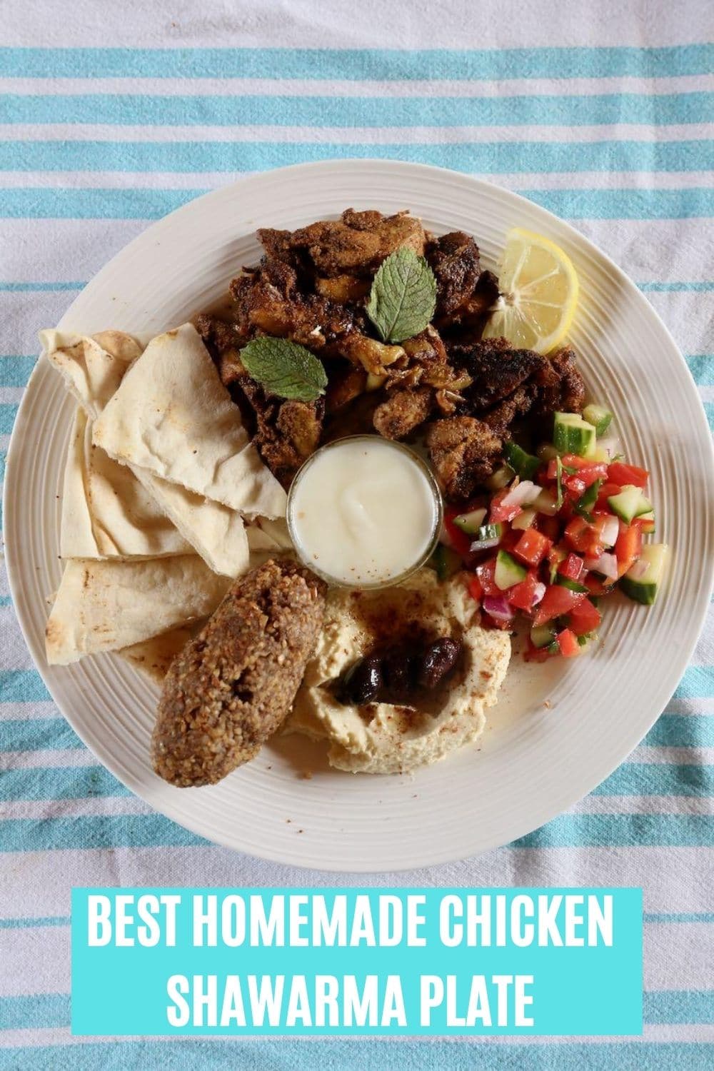 How To Make A Healthy Chicken Shawarma Plate | dobbernationLOVES
