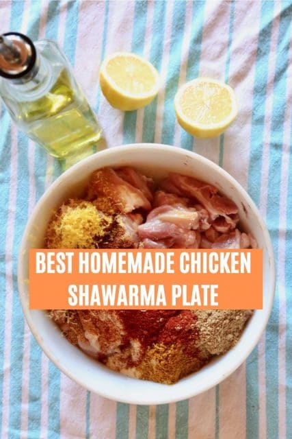 How To Make A Healthy Chicken Shawarma Plate | dobbernationLOVES