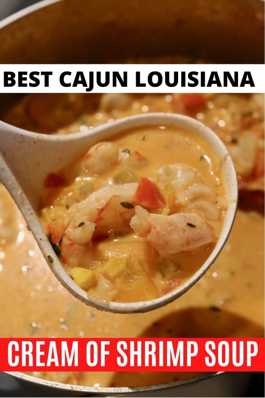 Cajun Louisiana Cream of Shrimp Soup Recipe | dobbernationLOVES