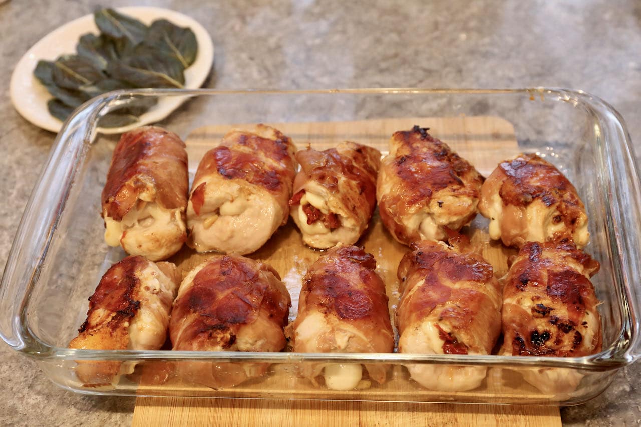 Involtini di Pollo with Prosciutto, Pine Nuts, & Cheese Recipe