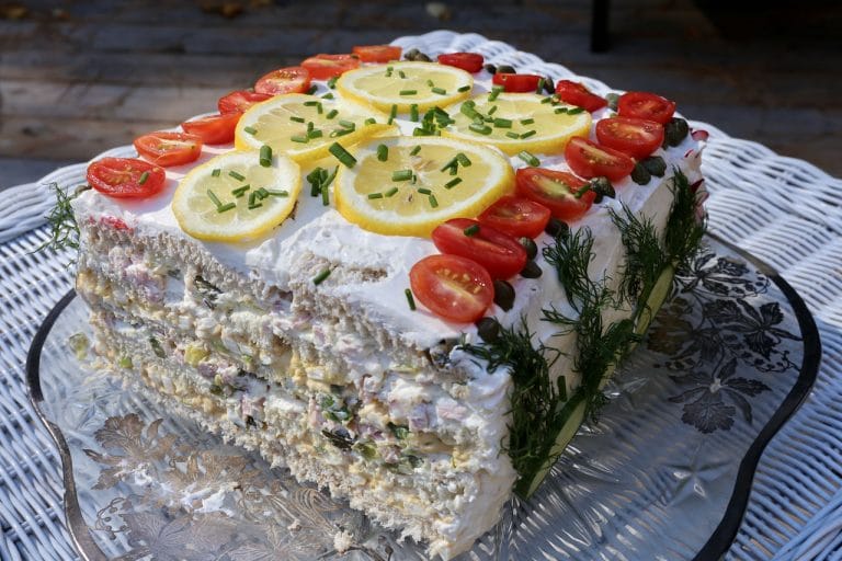 Smorgastarta Traditional Swedish Sandwich Cake Recipe