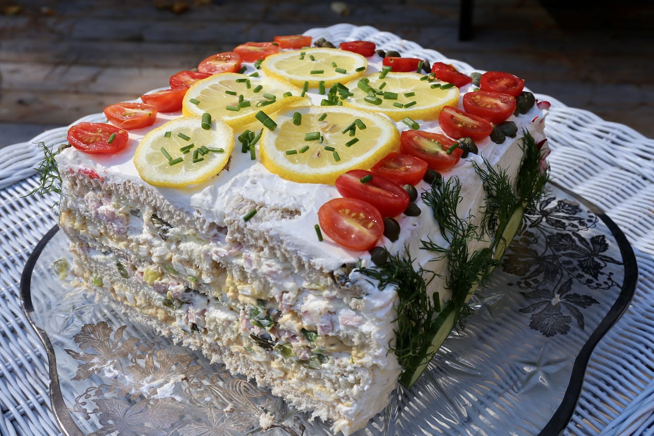 Smorgastarta Traditional Swedish Sandwich Cake Recipe