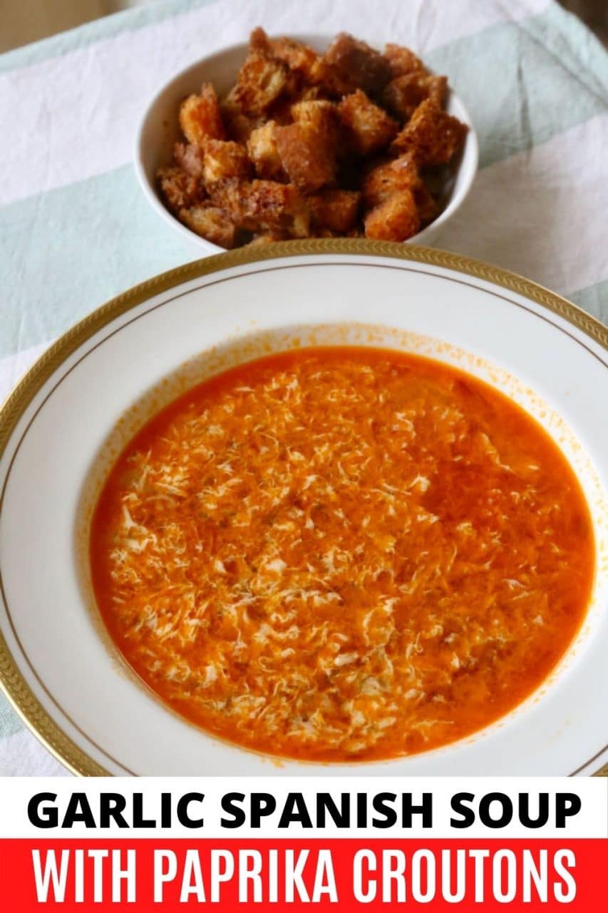 Sopa de Ajo Easy Spanish Garlic Soup Recipe | dobbernationLOVES