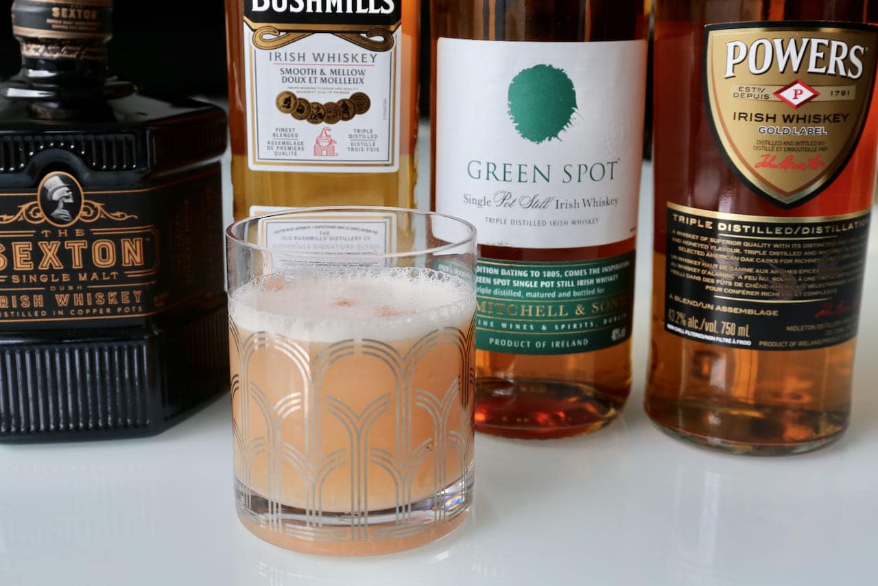 Irish Whiskey Sour Cocktail Drink Recipe | dobbernationLOVES