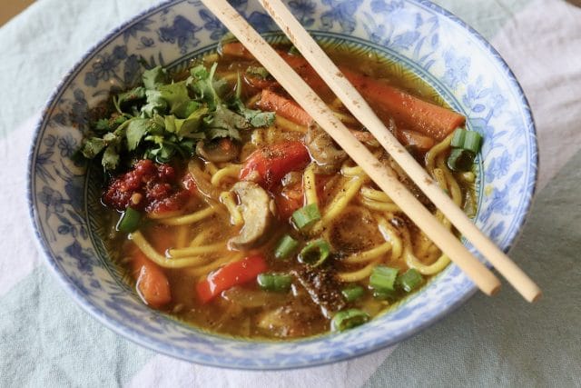 Veg Thukpa Recipe: Healthy Tibetan Noodle Soup | dobbernationLOVES