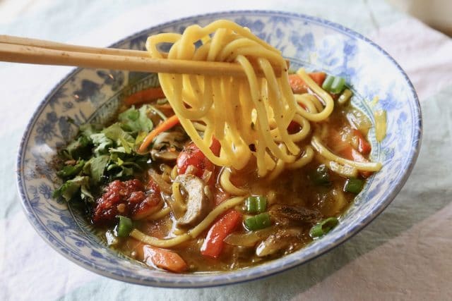 Veg Thukpa Recipe: Healthy Tibetan Noodle Soup | dobbernationLOVES