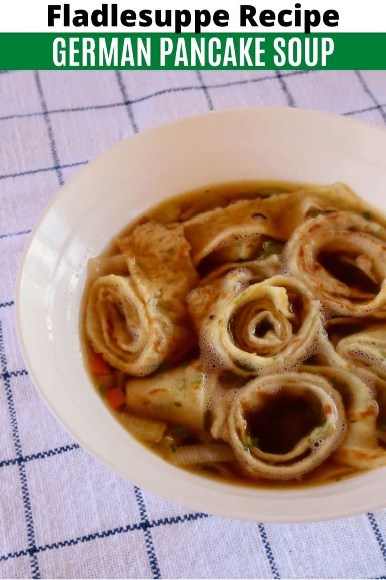 Flädlesuppe German Pancake Soup Recipe | dobbernationLOVES