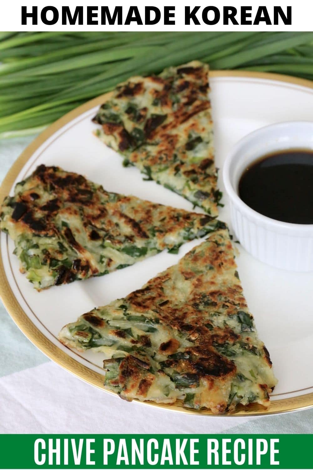 Buchimgae Buchu-Jeon Korean Chive Pancake Recipe | dobbernationLOVES