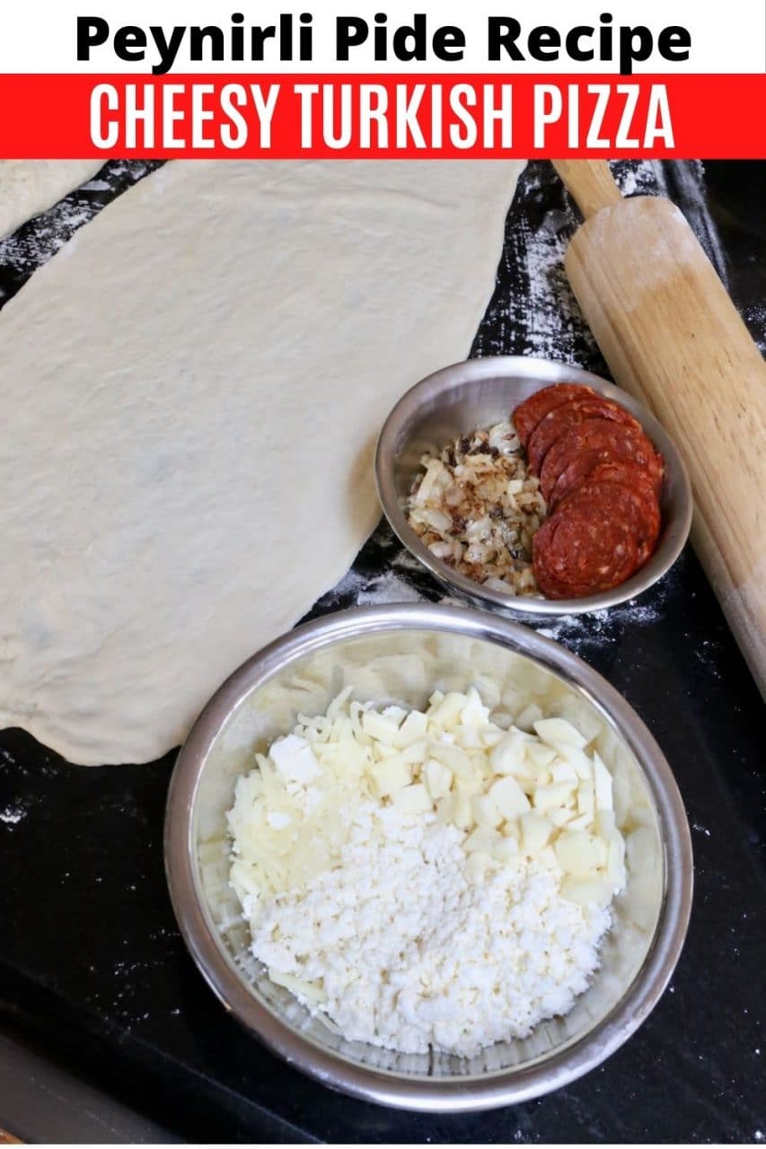 Peynirli Pide Cheesy Chorizo Turkish Pizza Recipe | dobbernationLOVES
