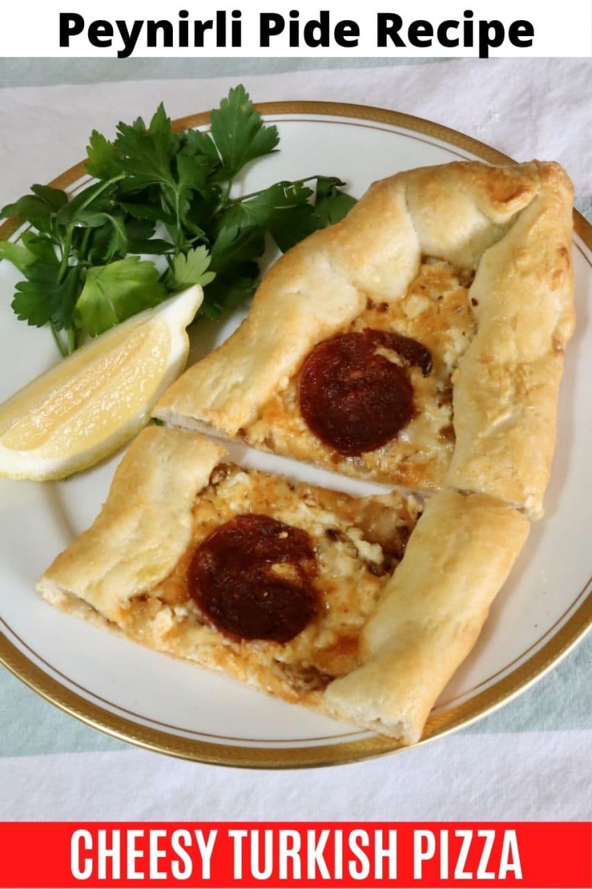 Peynirli Pide Cheesy Chorizo Turkish Pizza Recipe | dobbernationLOVES