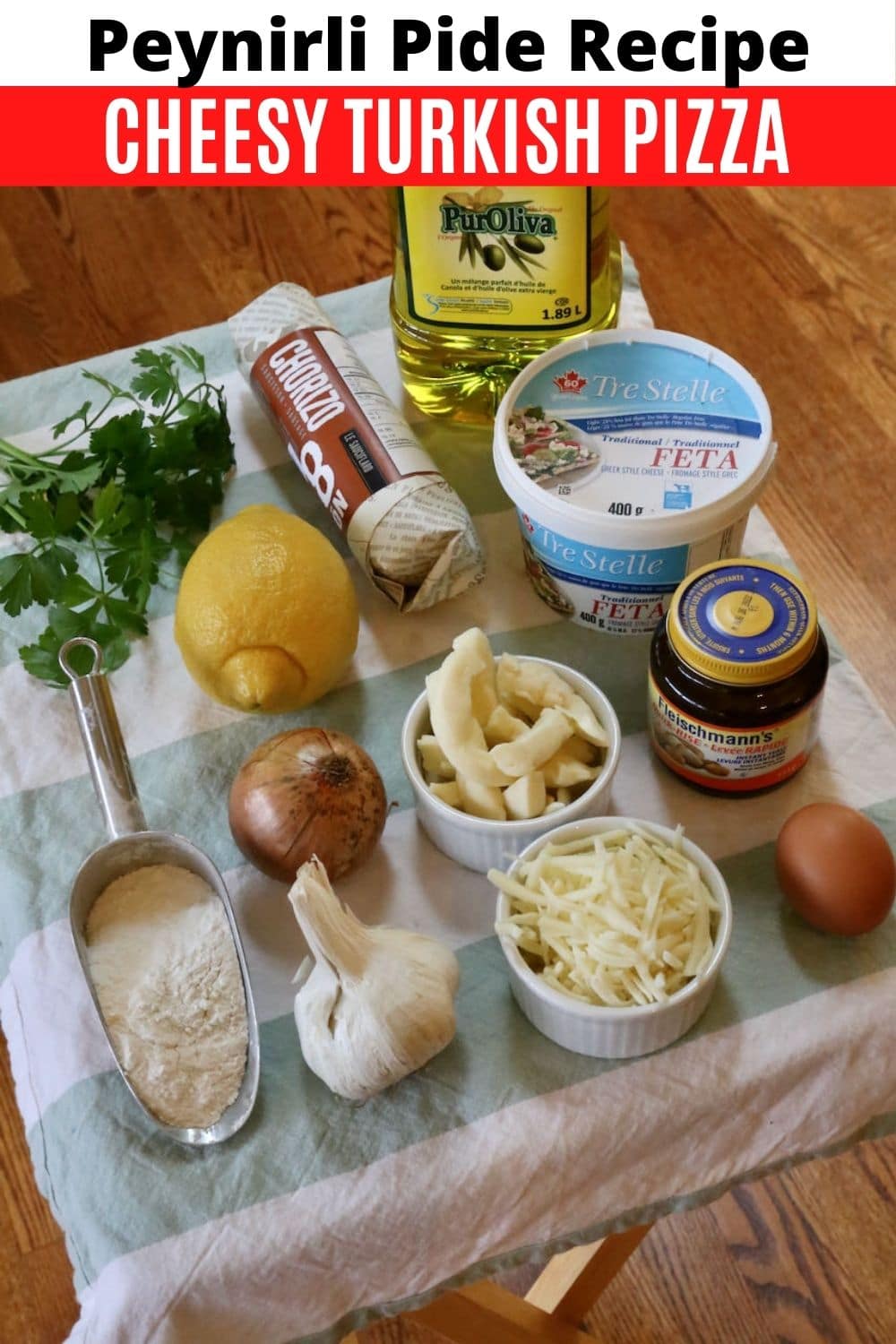 Peynirli Pide Cheesy Chorizo Turkish Pizza Recipe | dobbernationLOVES