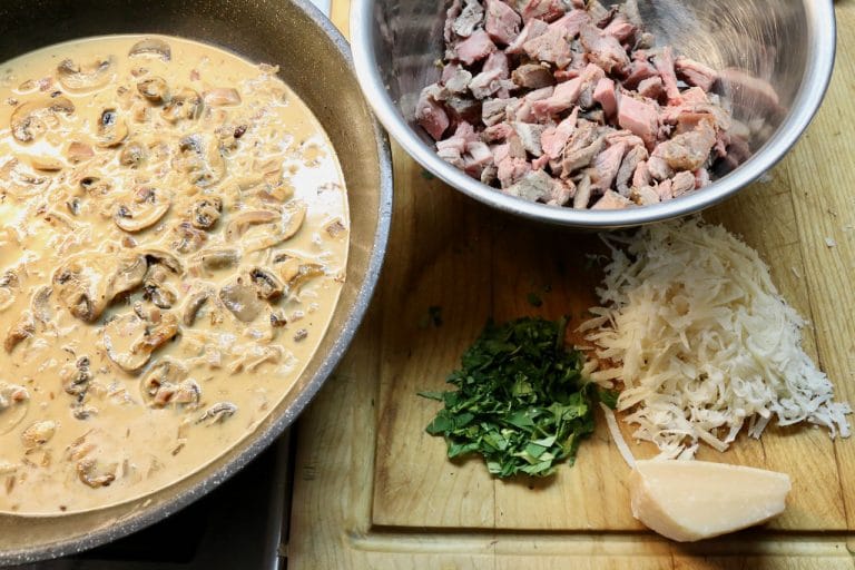 Easy Creamy Prime Rib Pasta Recipe | dobbernationLOVES