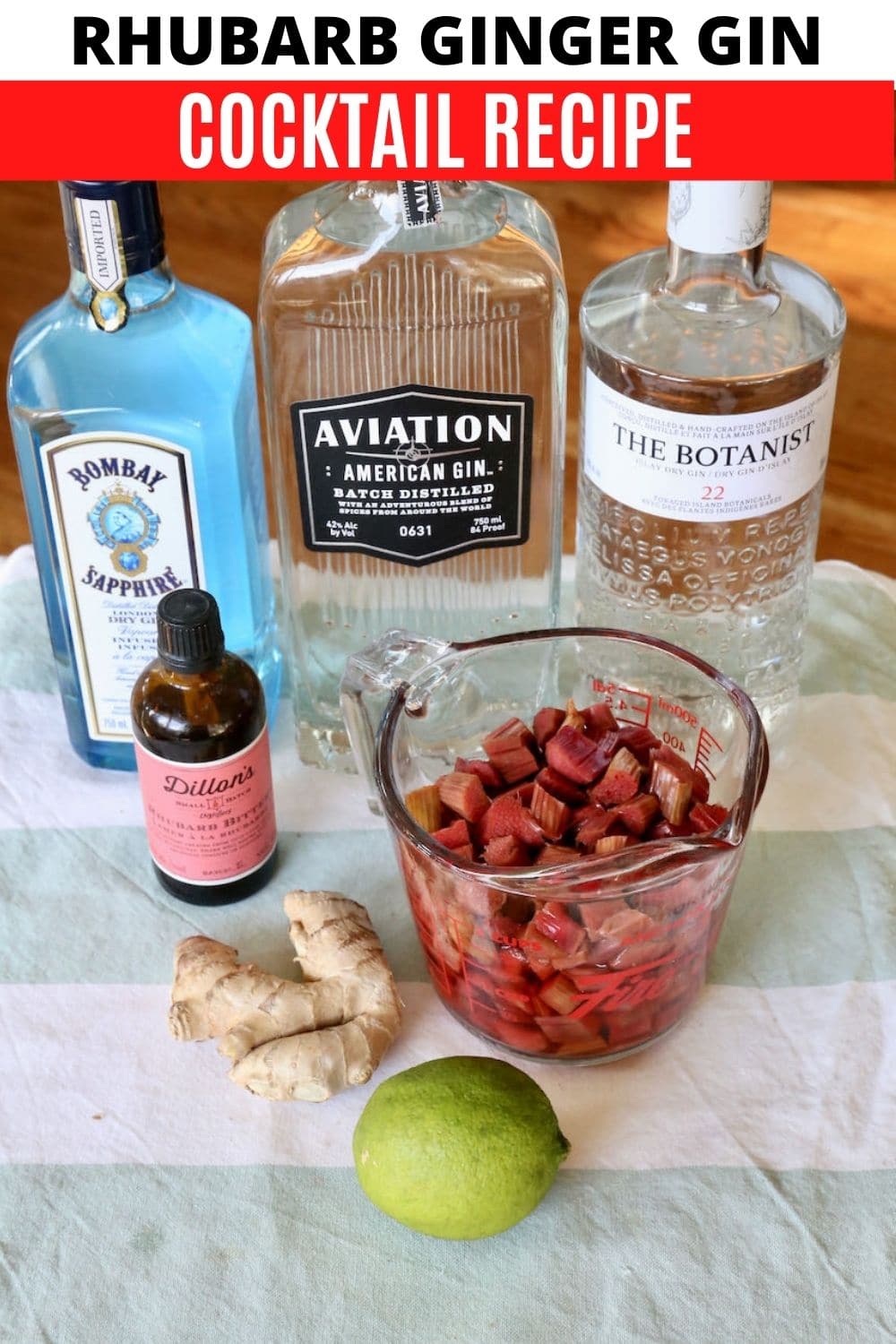 Rhubarb and Ginger Gin Cocktail Recipe | dobbernationLOVES