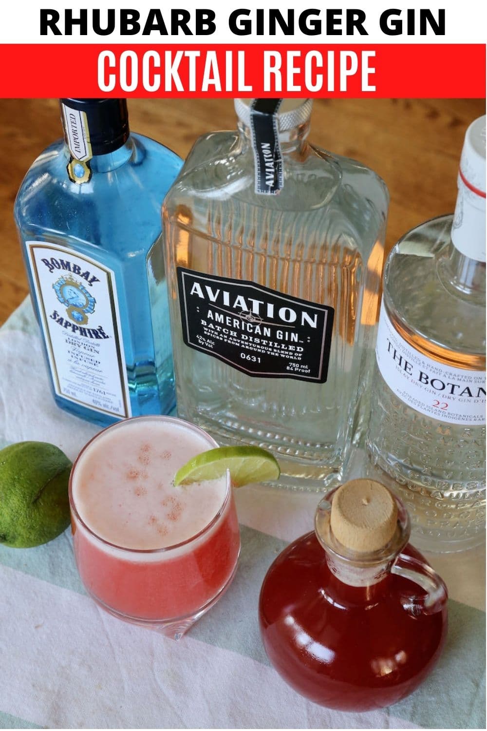 Rhubarb and Ginger Gin Cocktail Recipe | dobbernationLOVES