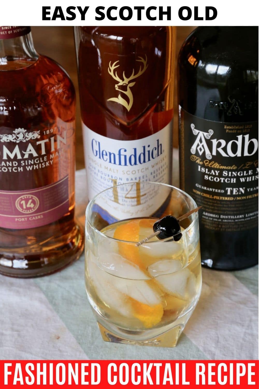 Classic Scotch Old Fashioned Cocktail Recipe | dobbernationLOVES