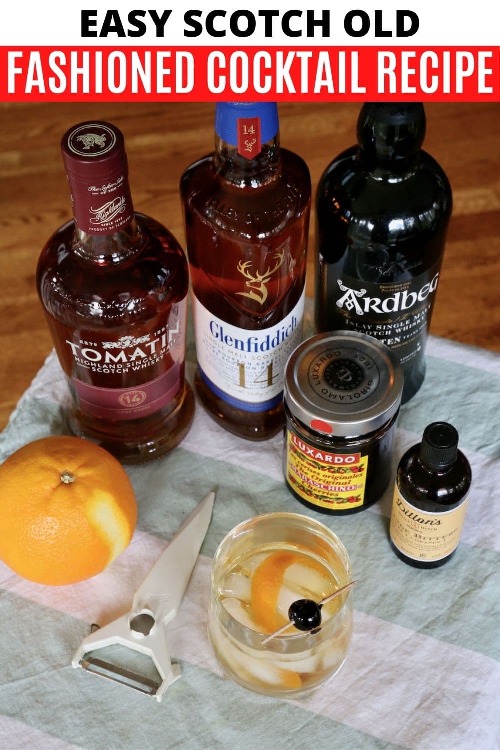 Classic Scotch Old Fashioned Cocktail Recipe | dobbernationLOVES