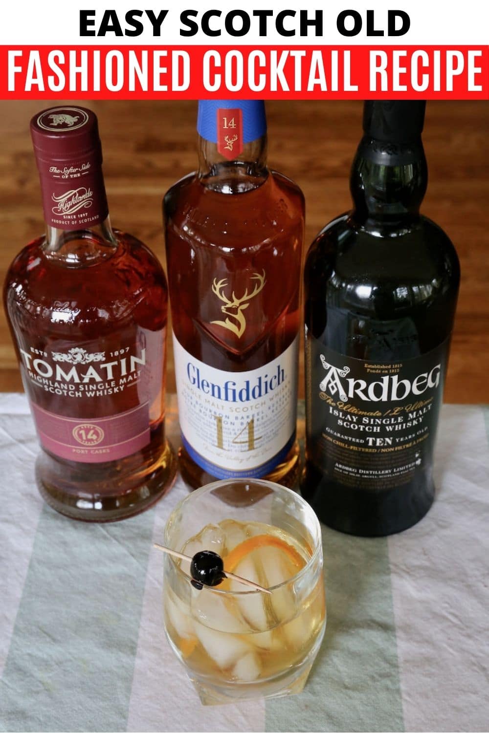Classic Scotch Old Fashioned Cocktail Recipe | dobbernationLOVES