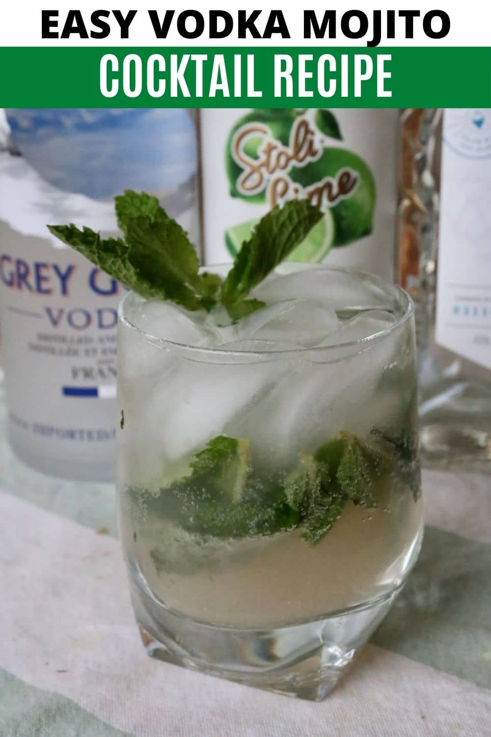 Easy Mint Lime Vodka Mojito Cocktail Recipe | dobbernationLOVES