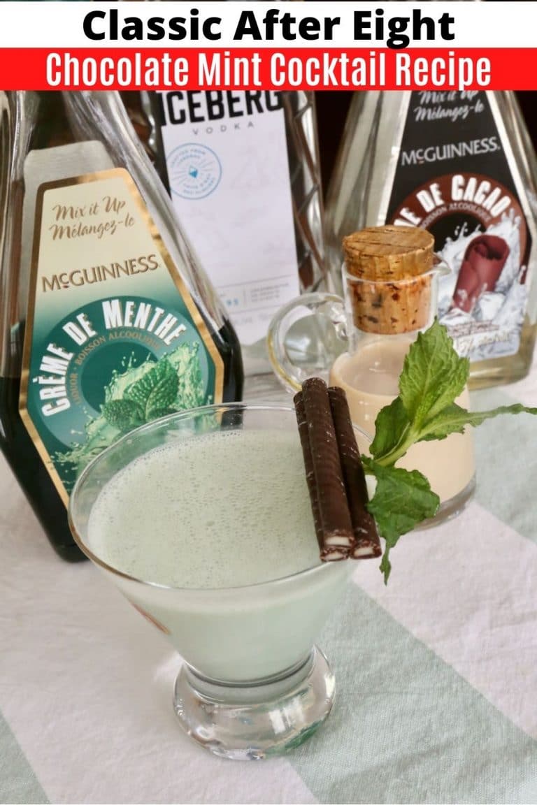 Mint Chocolate After Eight Cocktail Drink Recipe | dobbernationLOVES