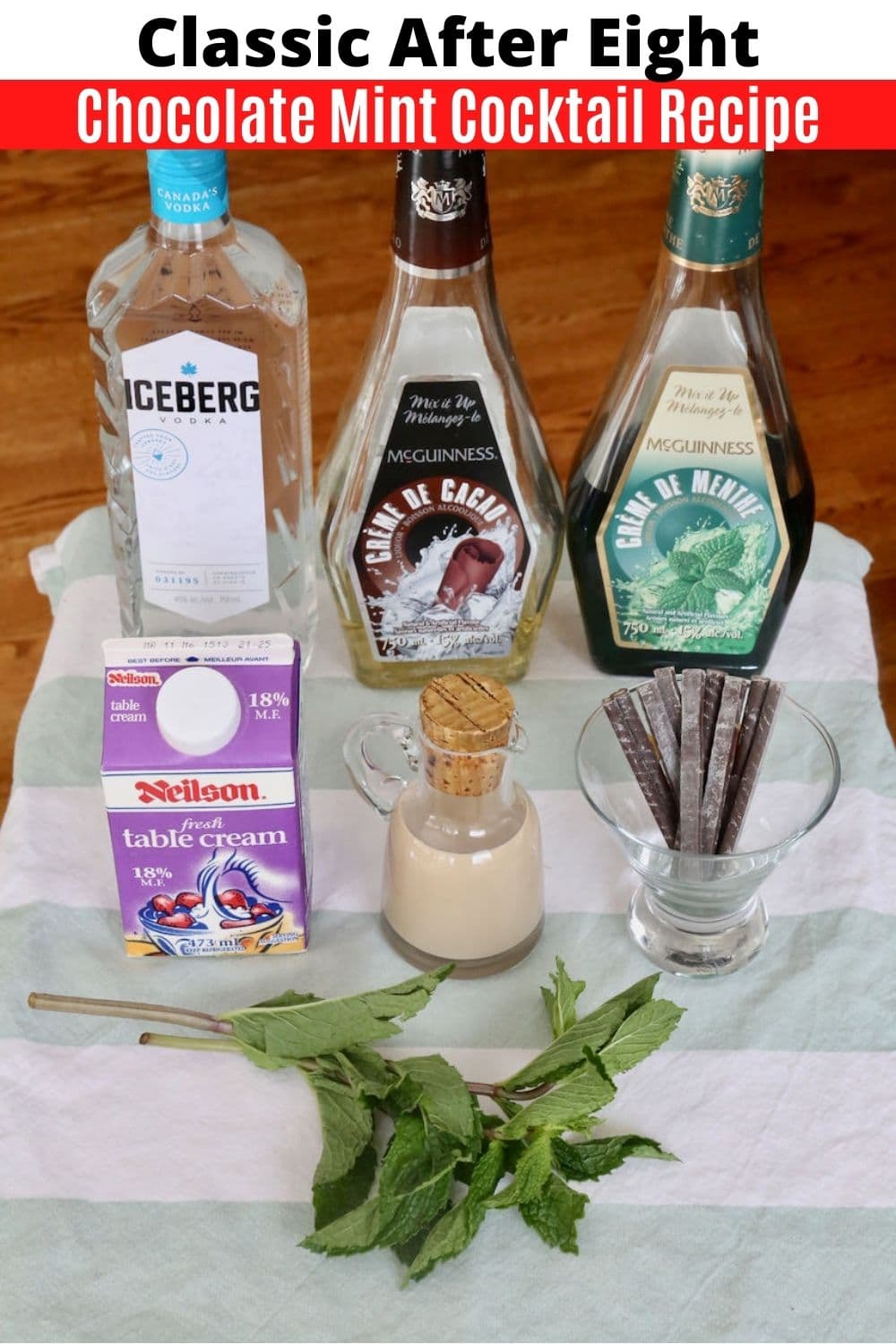 Mint Chocolate After Eight Cocktail Drink Recipe | dobbernationLOVES
