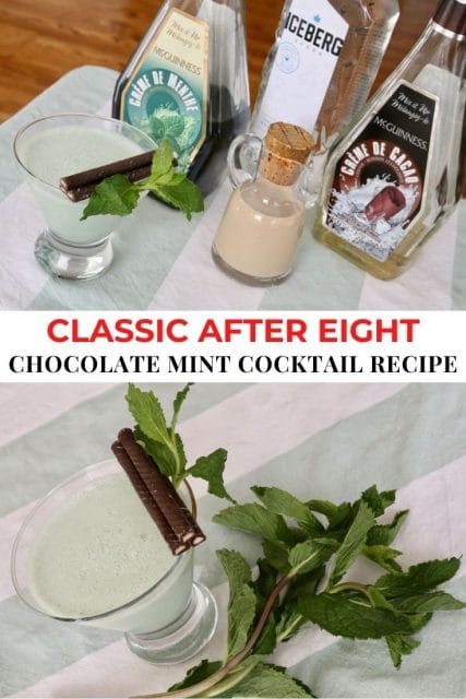 Mint Chocolate After Eight Cocktail Drink Recipe | dobbernationLOVES