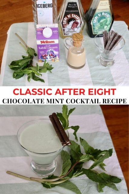 Mint Chocolate After Eight Cocktail Drink Recipe | dobbernationLOVES