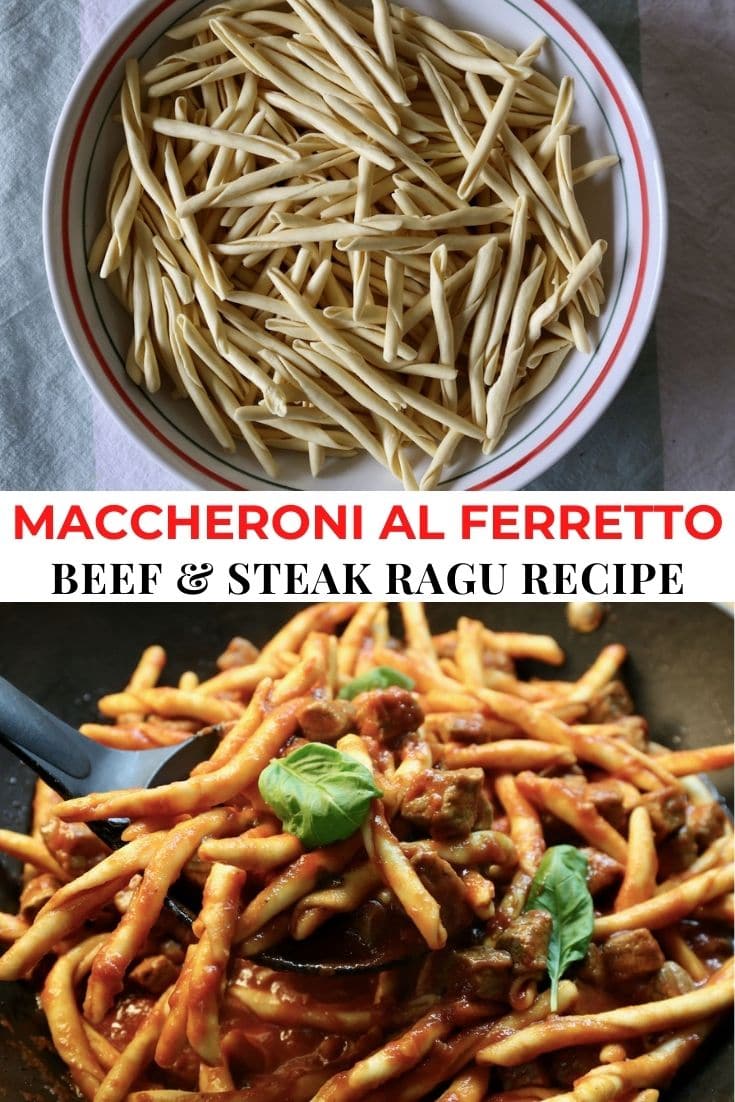 Maccheroni al Ferretto Pasta with Beef Ragu Recipe | dobbernationLOVES