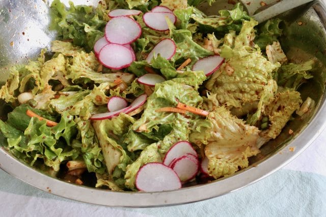 Sangchu Geotjeori Sweet and Sour Korean Lettuce Salad Recipe