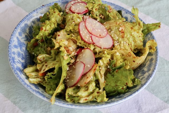 Sangchu Geotjeori Sweet and Sour Korean Lettuce Salad Recipe