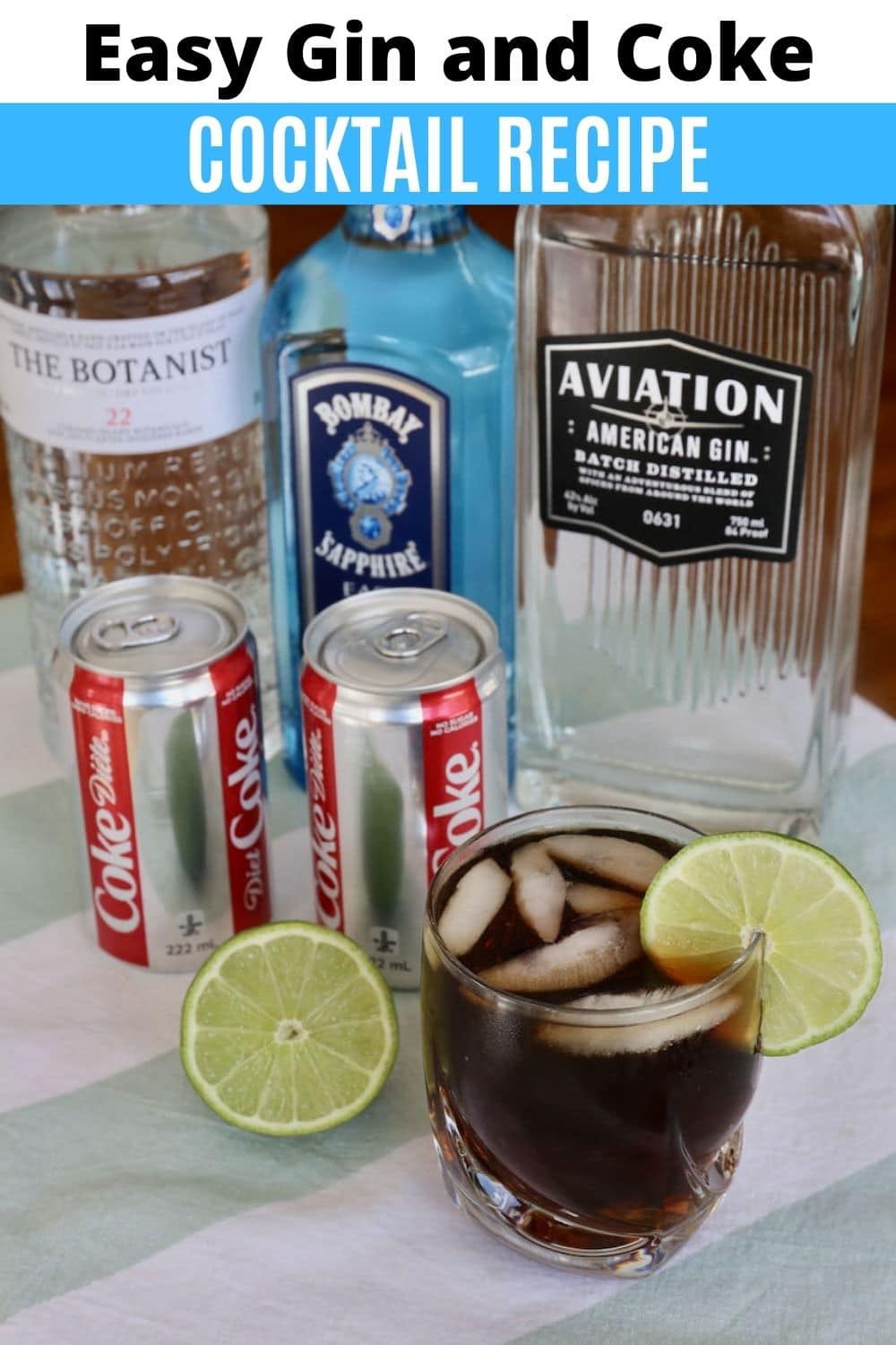 Easy Gin and Coke Cocktail Recipe | dobbernationLOVES