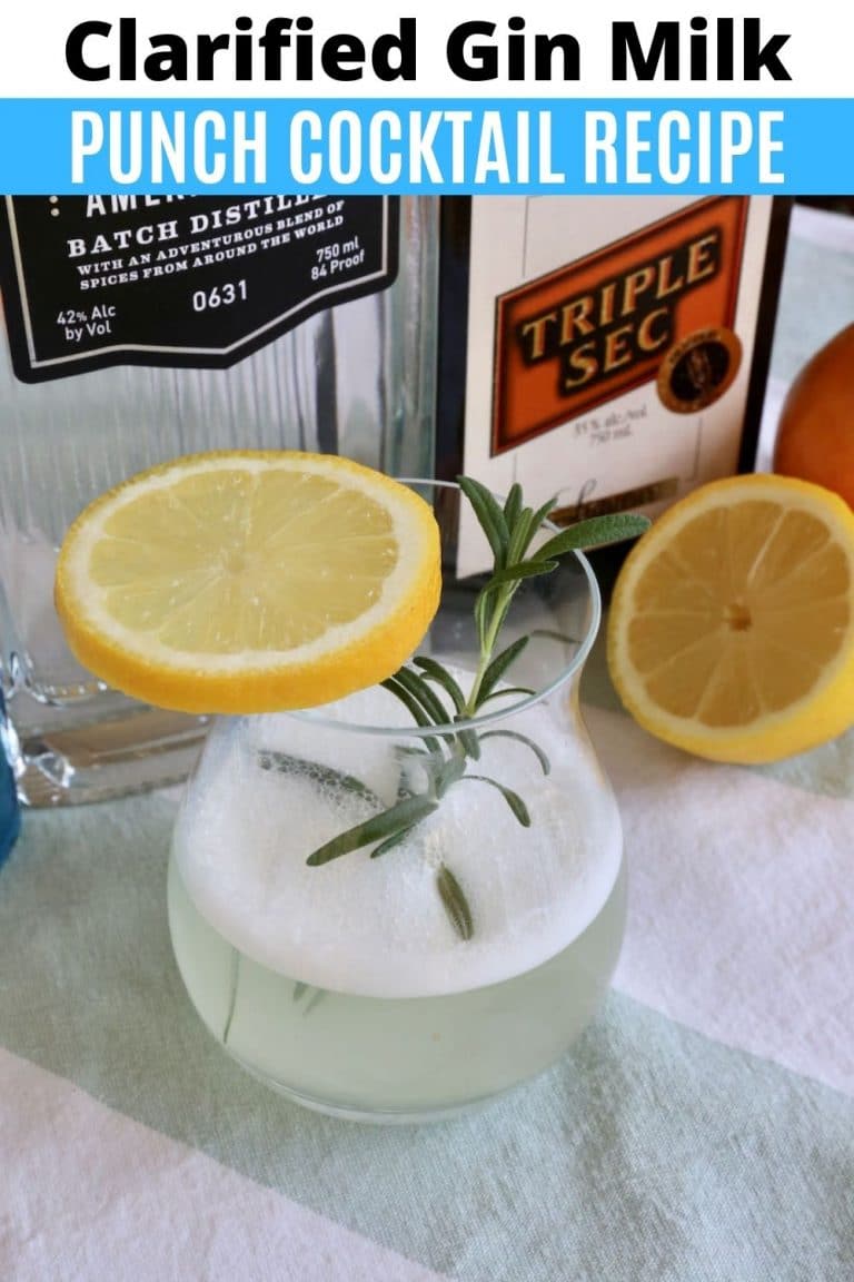 Clarified Gin and Milk Punch Cocktail Recipe | dobbernationLOVES
