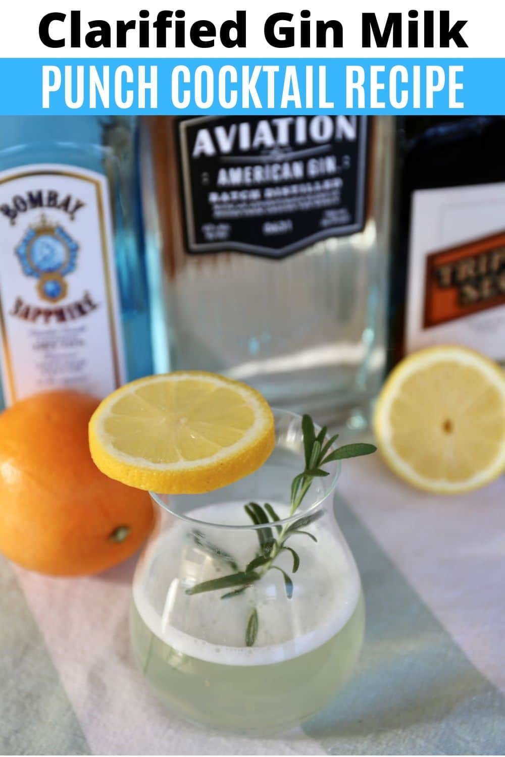 Clarified Gin and Milk Punch Cocktail Recipe | dobbernationLOVES