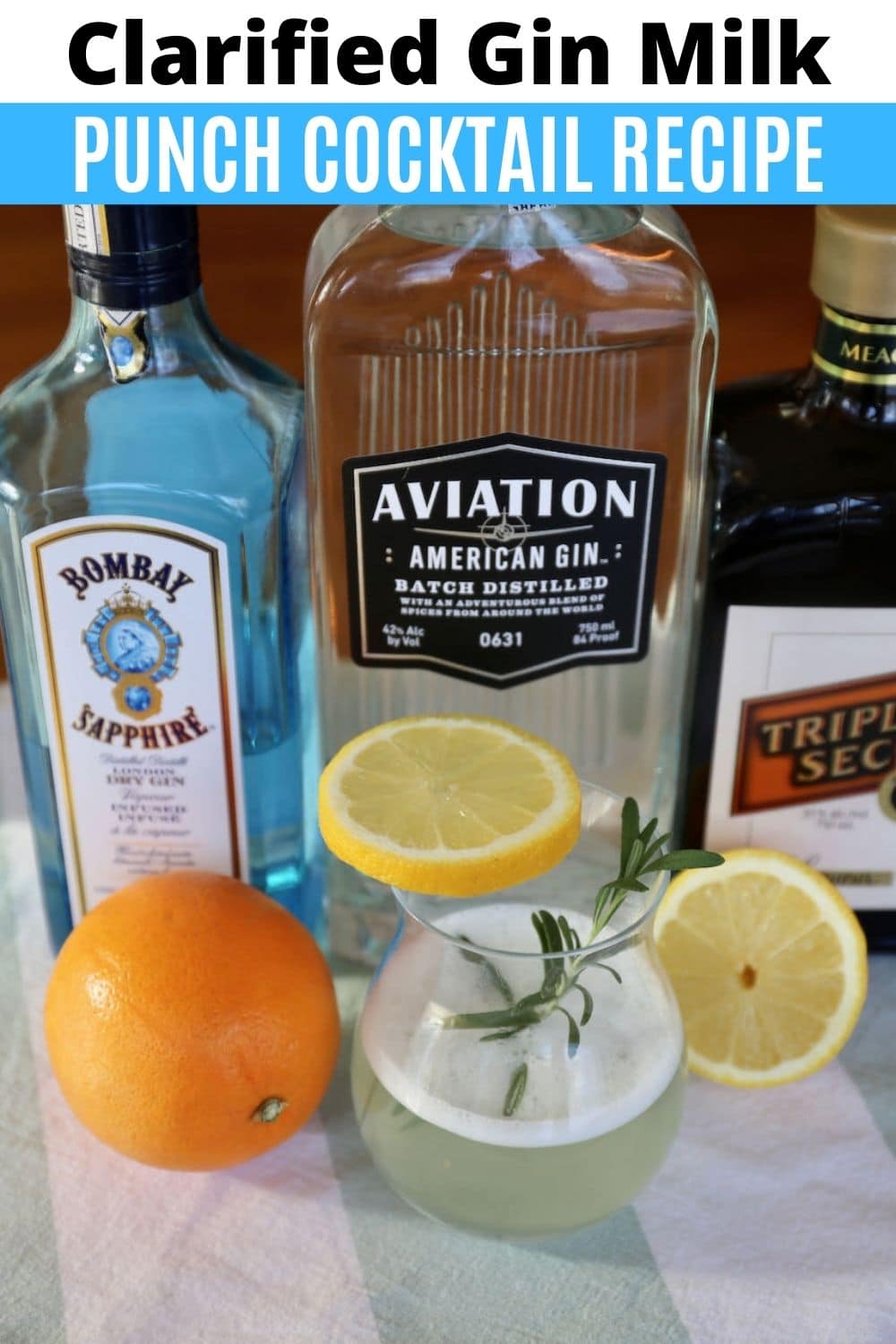 Clarified Gin and Milk Punch Cocktail Recipe | dobbernationLOVES