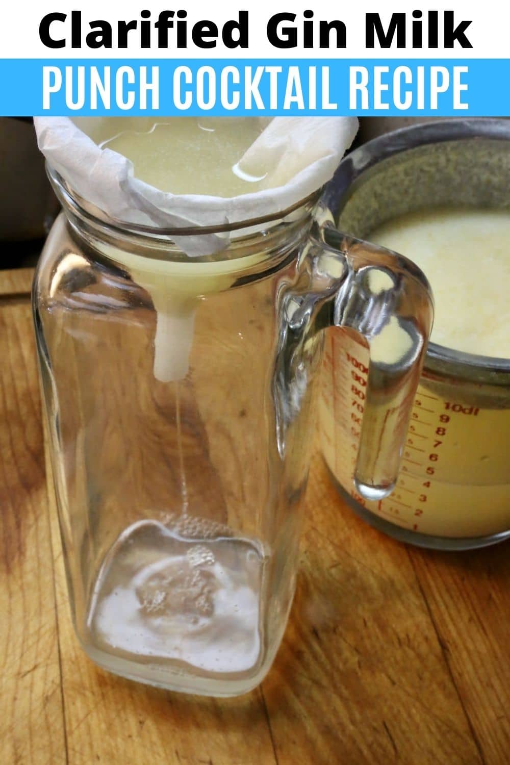 Clarified Gin and Milk Punch Cocktail Recipe | dobbernationLOVES