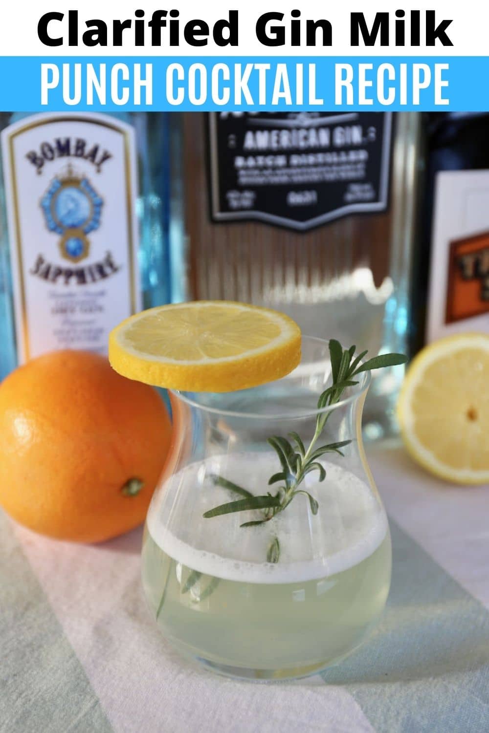 Clarified Gin and Milk Punch Cocktail Recipe | dobbernationLOVES