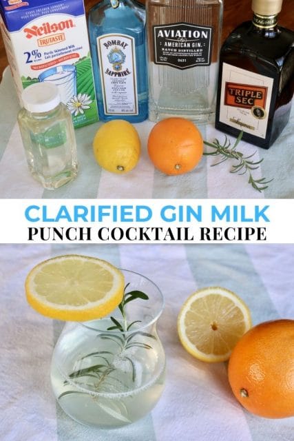 Clarified Gin and Milk Punch Cocktail Recipe | dobbernationLOVES