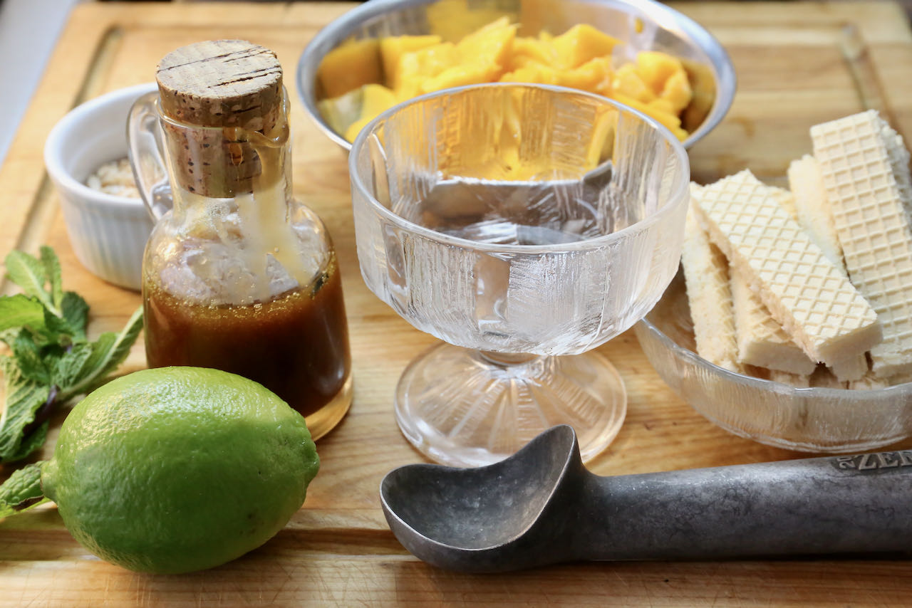 Tropical Coconut Mango Ice Cream Sundae Recipe | dobbernationLOVES