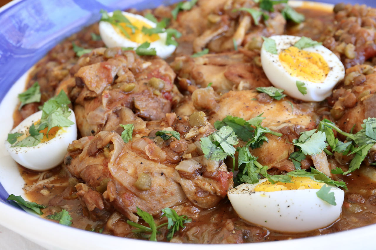 Moroccan Chicken Lentil Stew Rfissa Recipe | dobbernationLOVES