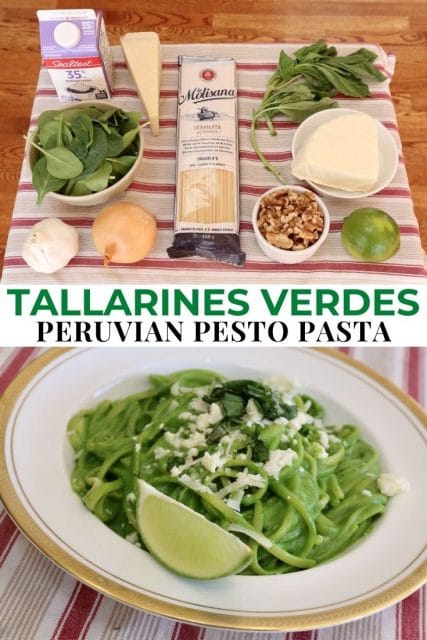 Tallarines Verdes Peruvian Green Spaghetti Recipe
