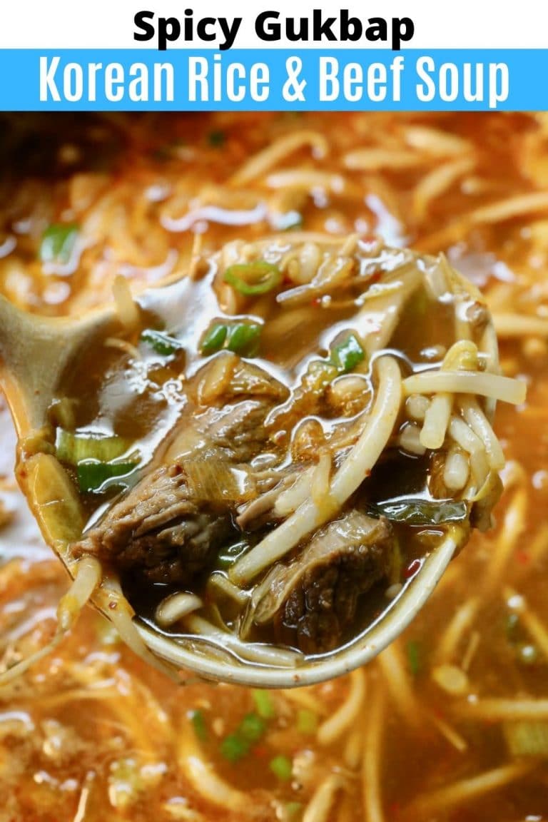 Spicy Gukbap Korean Rice & Beef Soup Recipe | dobbernationLOVES