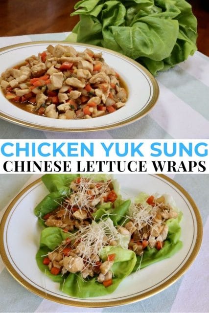 Chicken Yuk Sung Chinese Lettuce Wraps Recipe | dobbernationLOVES