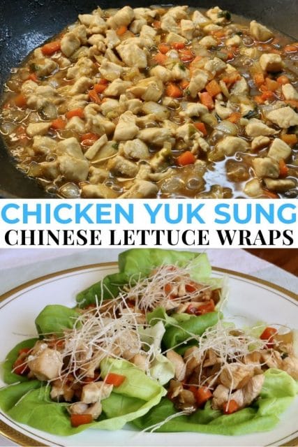 Chicken Yuk Sung Chinese Lettuce Wraps Recipe | dobbernationLOVES