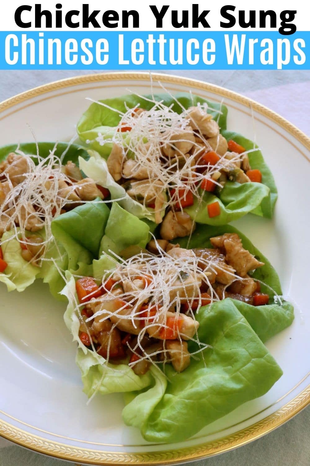 Chicken Yuk Sung Chinese Lettuce Wraps Recipe | dobbernationLOVES